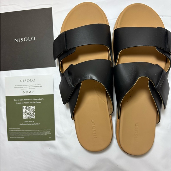 Nisolo | Shoes | Nisolo Black Leather Sandals New | Poshmark